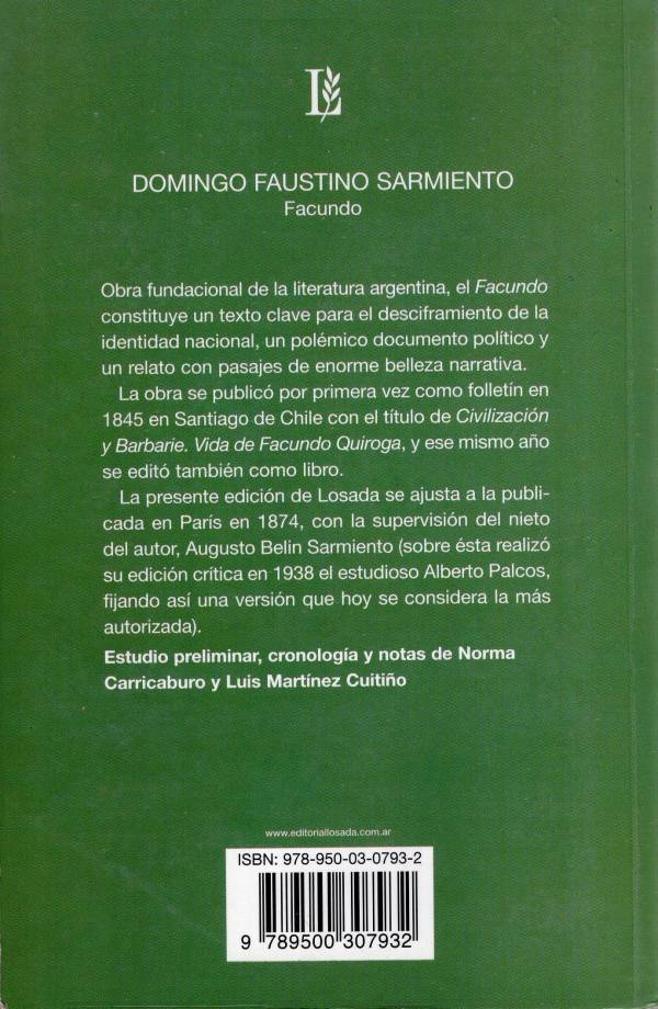 Domingo Faustino Sarmiento - Facundo